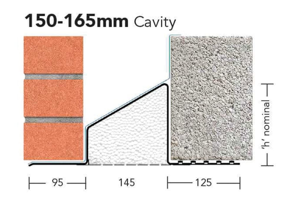 S/K-150 WIL Standard Load Cavity Wall Wide Inner Lintel | First Fence Ltd