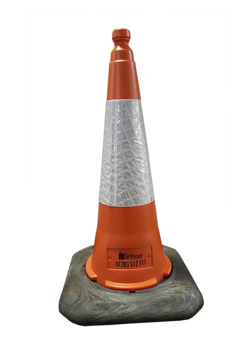 1000mm High Road Cone | Large & Visible Traffic Safety | First Fence Ltd