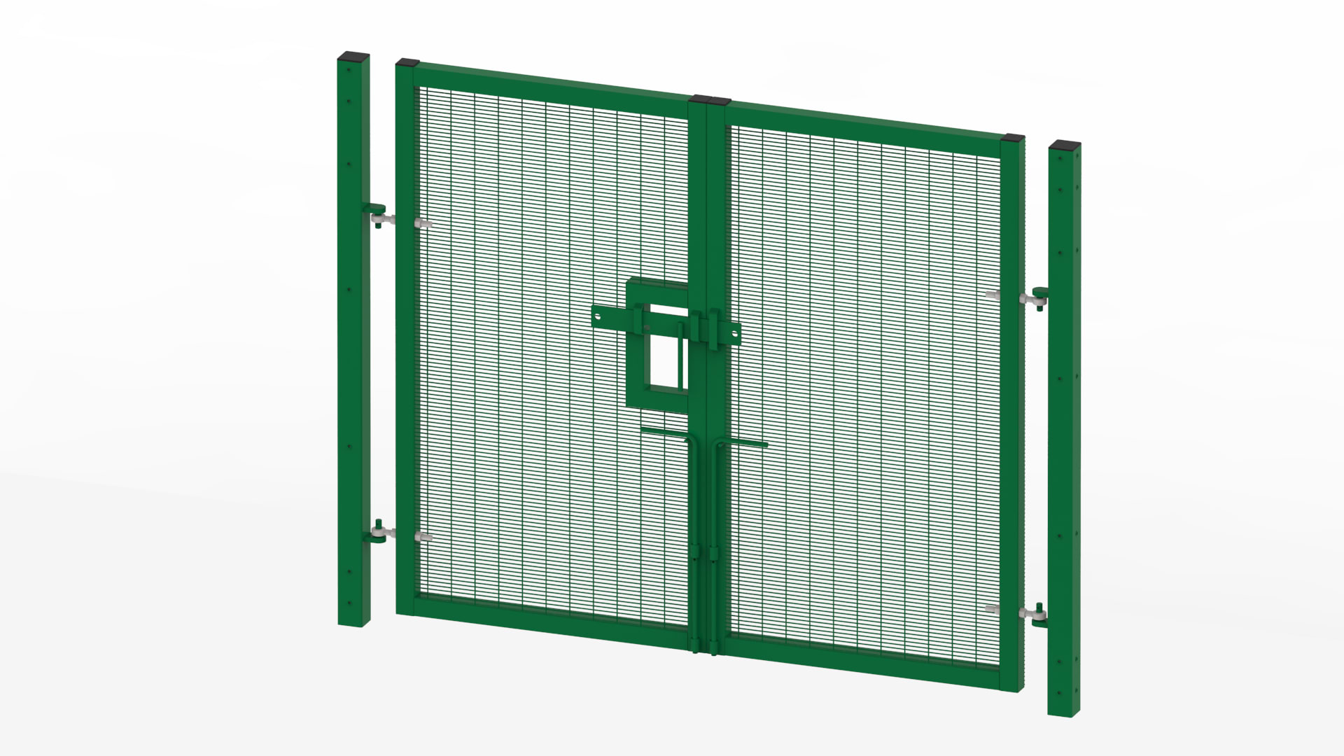 2.4m x 3.0m | 358 Prison Mesh Double Leaf Gate Kit | First Fence Ltd