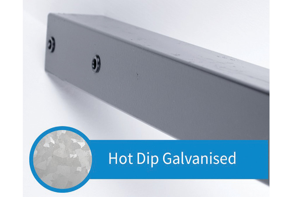 Bolt Down Railing Post | Galvanised | Garden Railings | First Fence Ltd