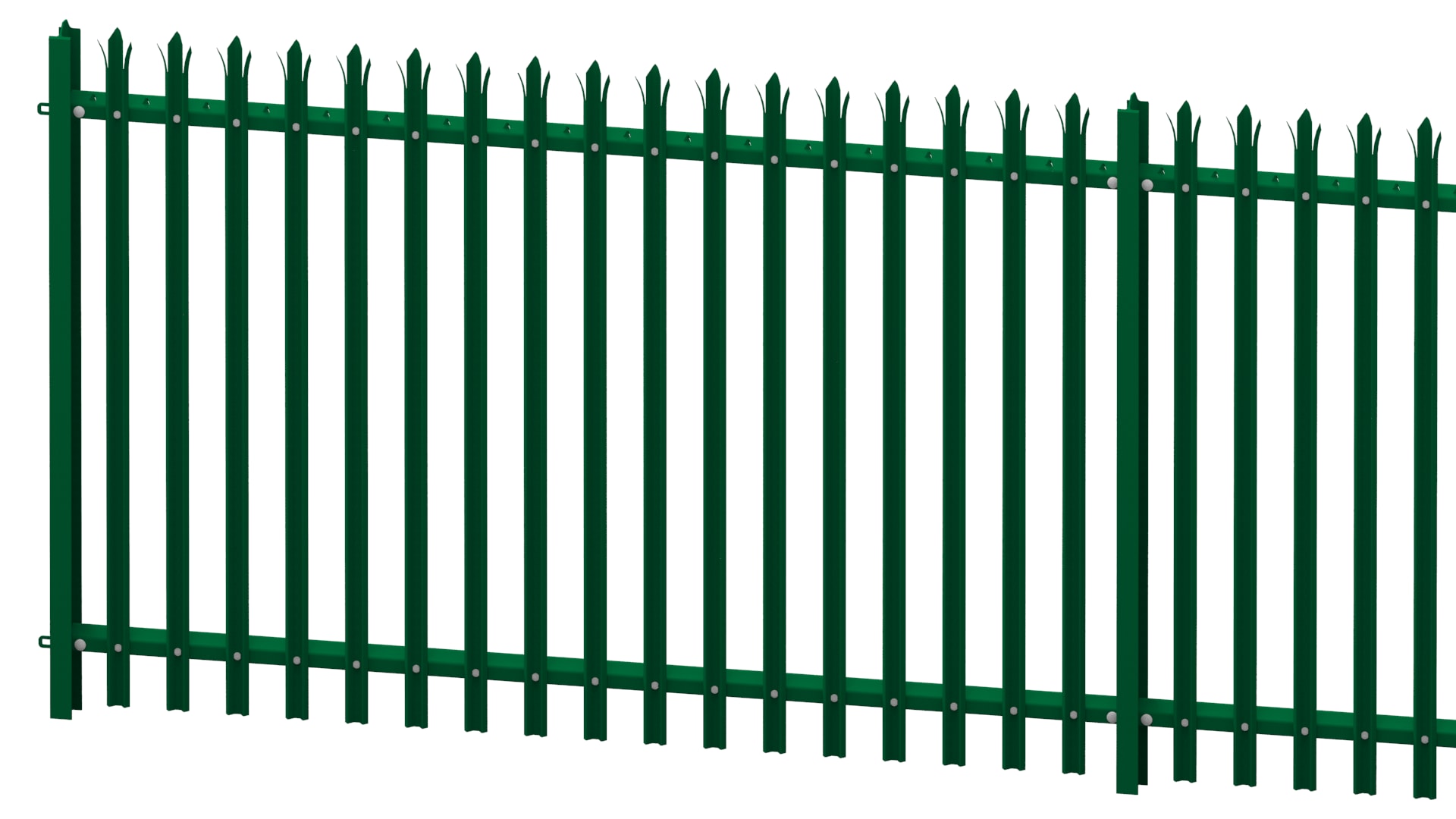 2.0m Powder Coated Palisade Fencing Kit | Security Fencing | First ...