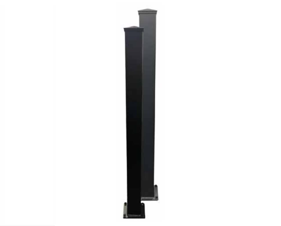 Aluminium Flanged Gate Post | 150 x 150 x 5mm | 3000mm | First Fence Ltd