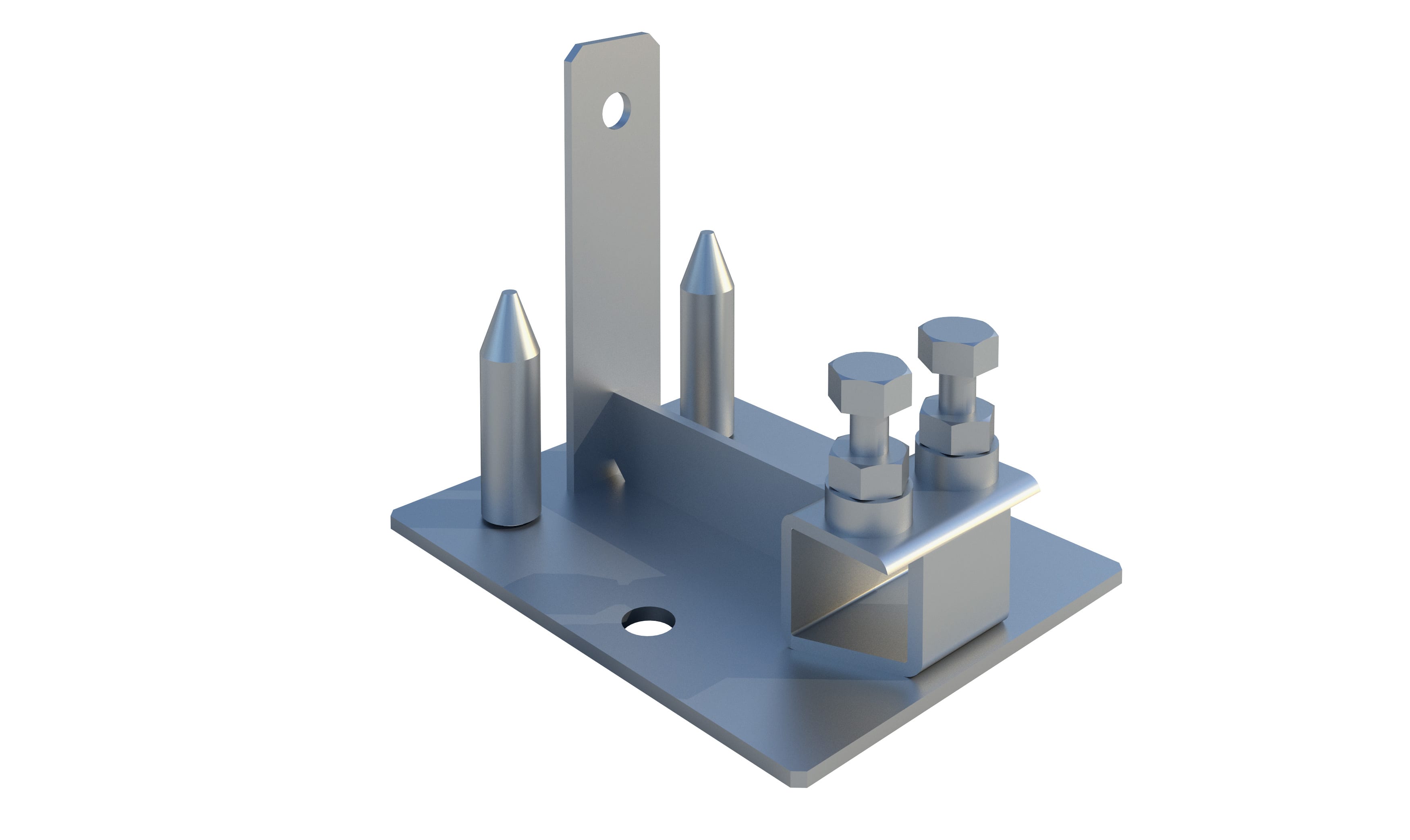 Big Foot Tubular Spigot Base | Pre-Galvanised Steel | First Fence Ltd