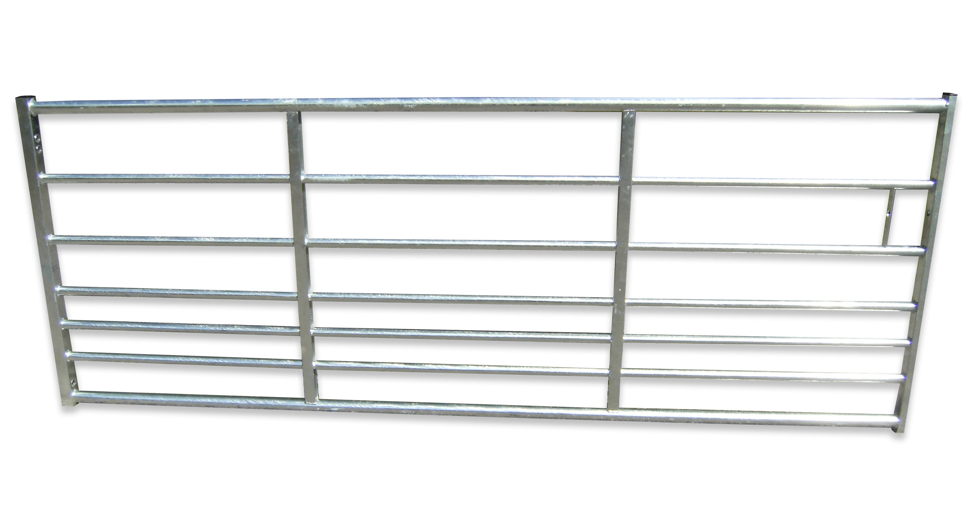 9.0ft Wide 7-Rail Metal Farm Gate Leaf | Galvanised Steel | First Fence Ltd