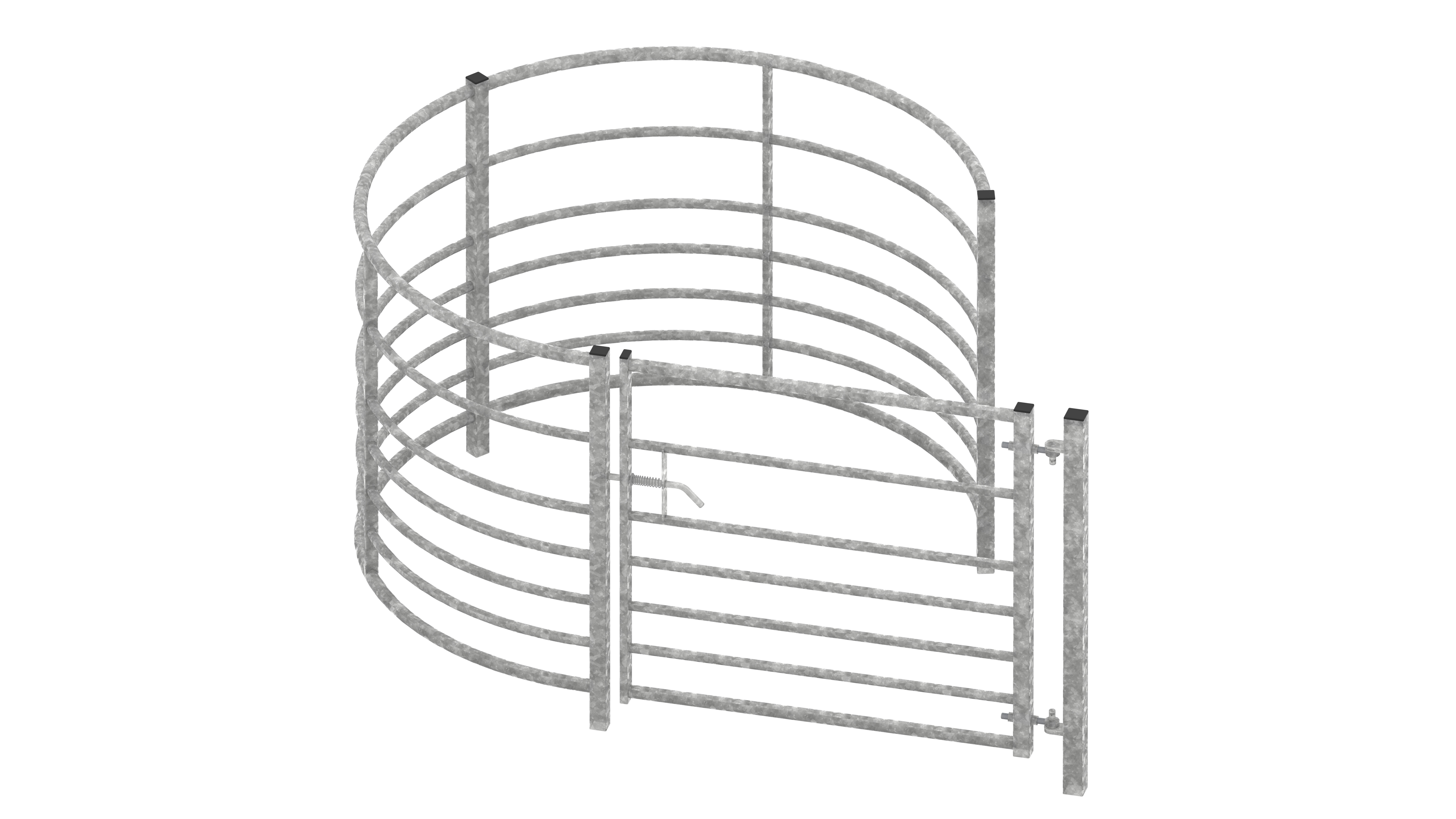 Galvanised Steel Pedestrian Kissing Gate | First Fence Ltd