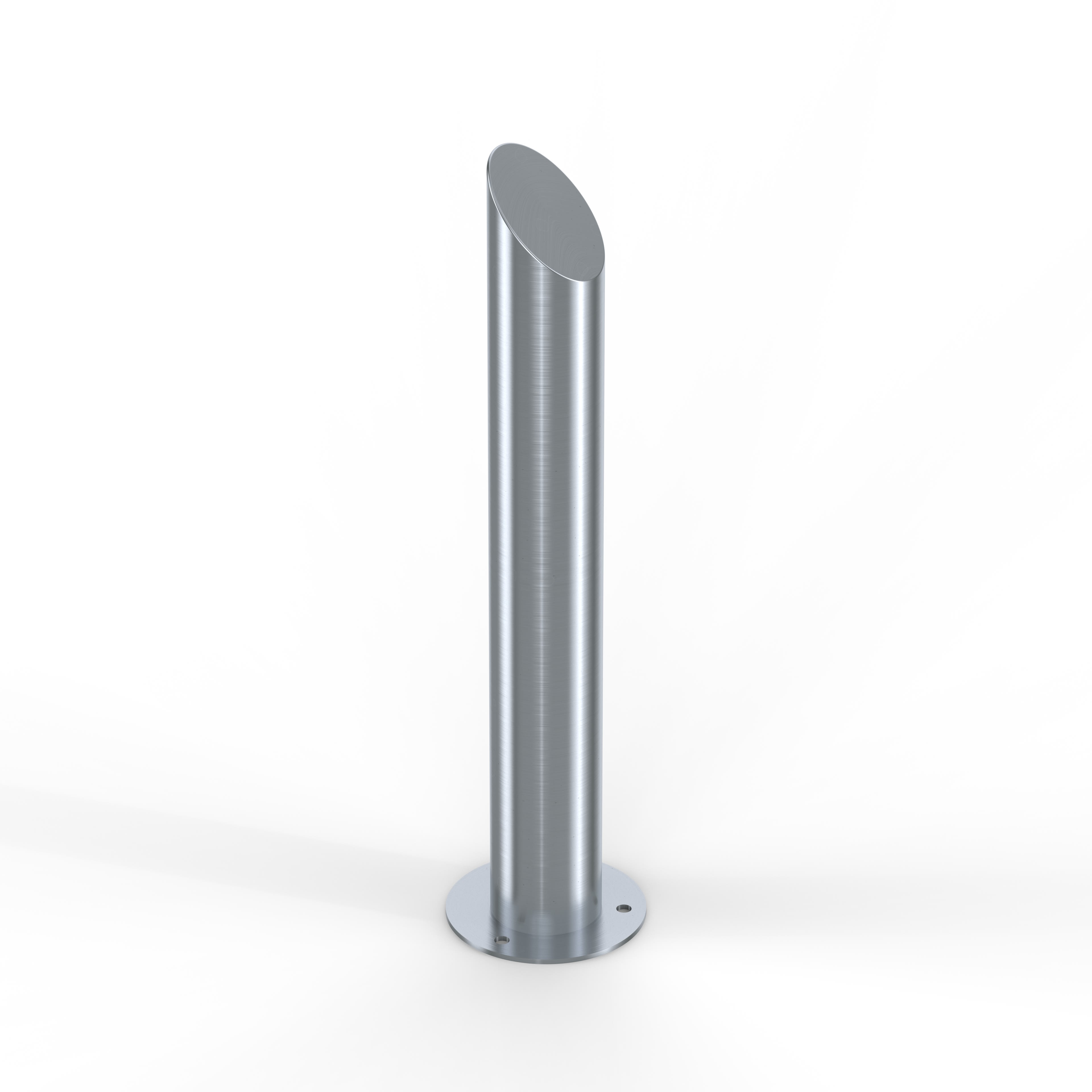 900mm High Stainless Steel Bollard with Mitre Top and Base | First ...