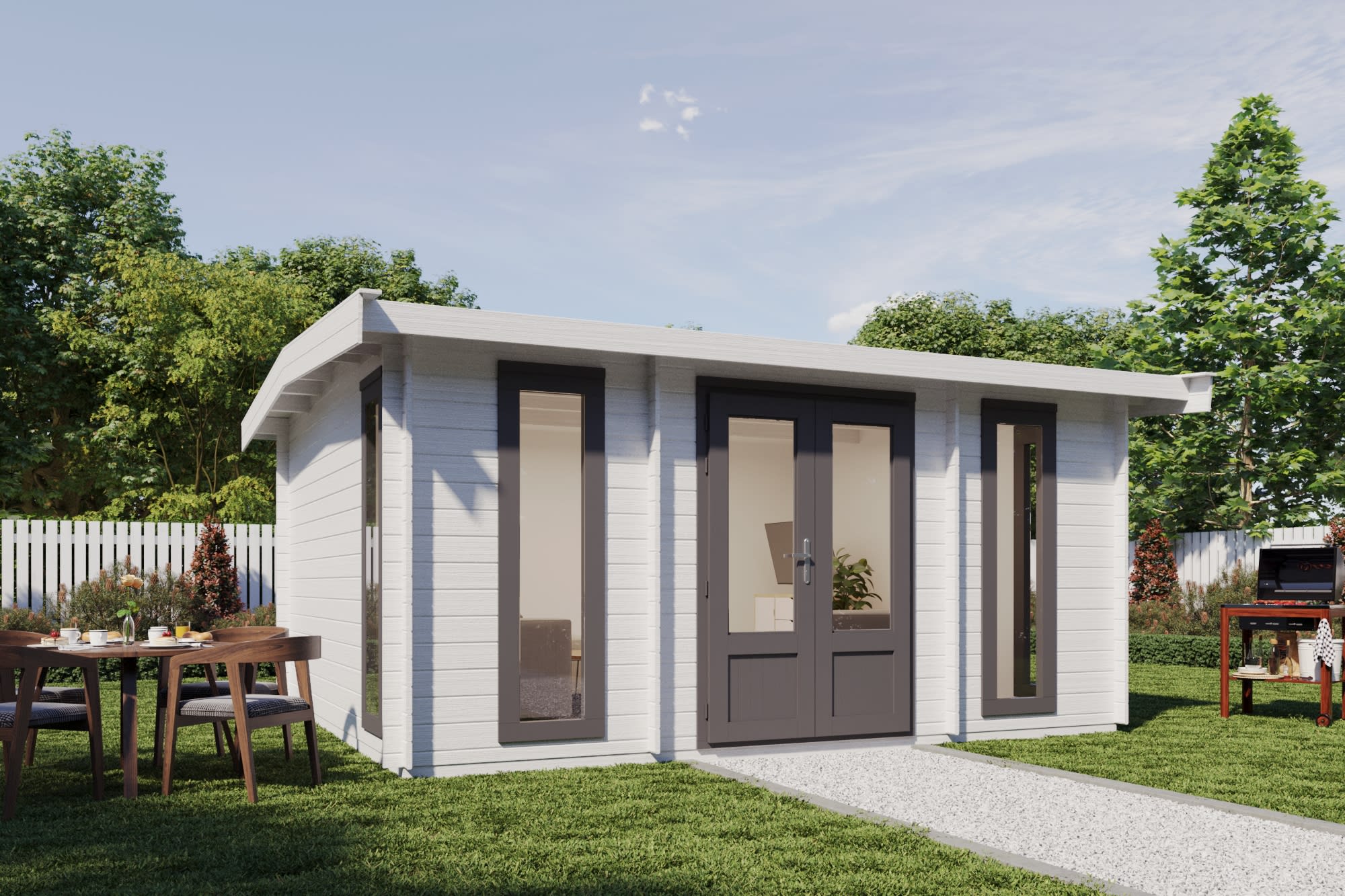 Rowling Timber Summer House | 4m x 3m | Free Delivery | First Fence Ltd