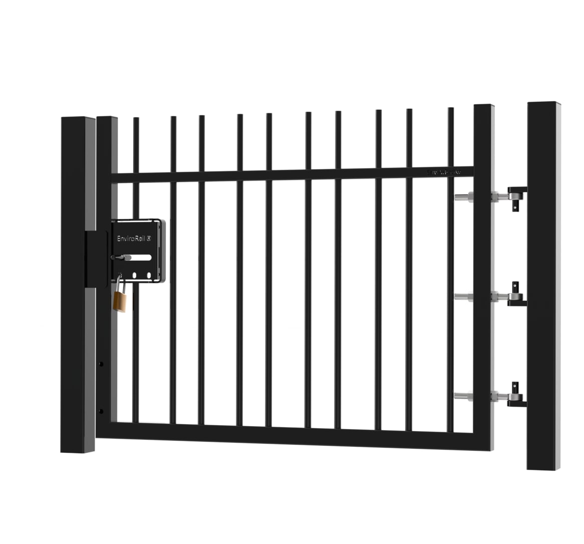 1.2m High x 2.0m Wide EnviroRail® Vertical Bar Single Gate | First ...