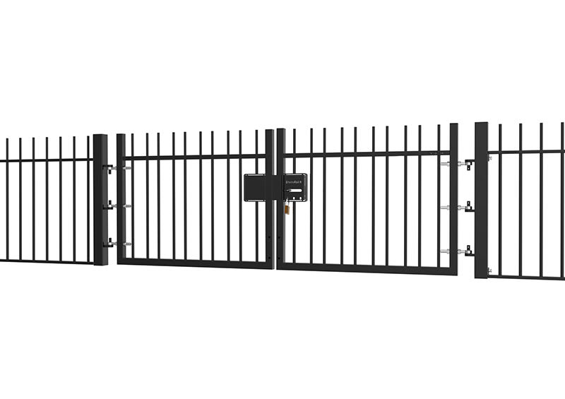 1.8m high x 3.0m wide EnviroRail® Vertical Bar Double Gate | First ...