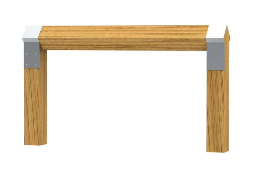 3.6m x 75mm Timber Knee Rail Top Rail | Birdsmouth Fencing | First ...