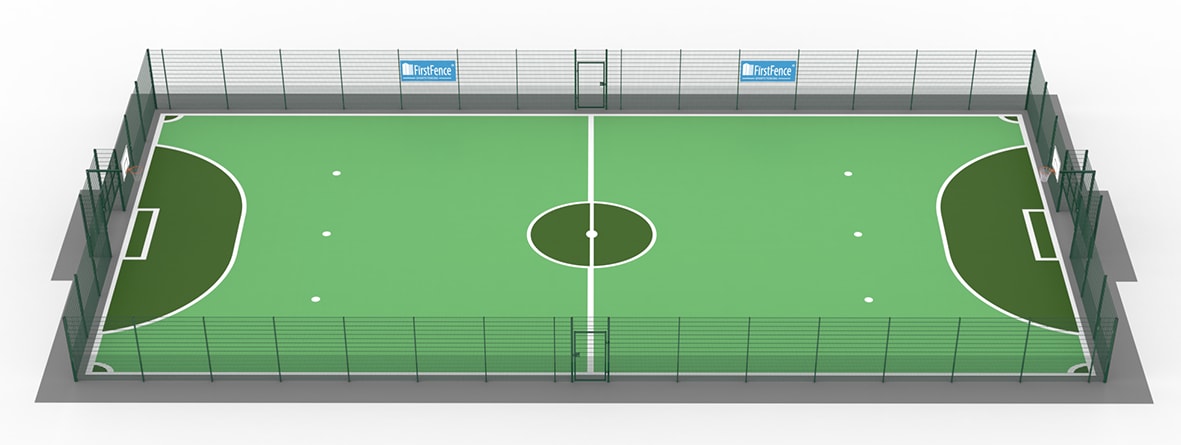 MUGAPlay® Secure 38 With Gate | MUGA & Sports Mesh Fencing | First ...