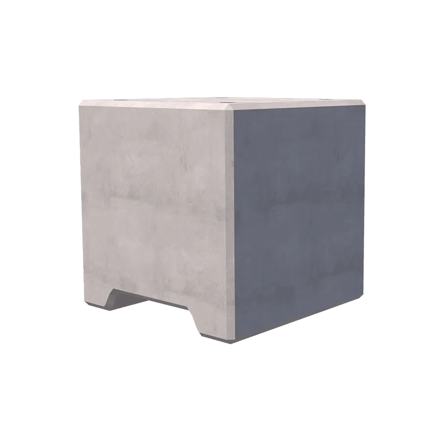 2.4 Tonne Concrete Ballast Block | 2400kg Concrete Blocks | First Fence Ltd