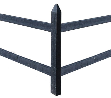 2.0m Recycled Plastic Mortised Corner Post for 1.5m System | First ...