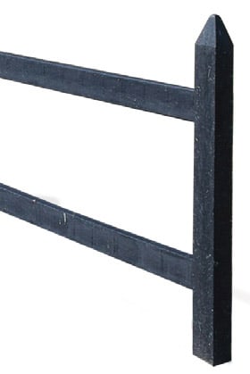 2.0m Recycled Plastic Mortised End Post for 1.5m System | First Fence Ltd