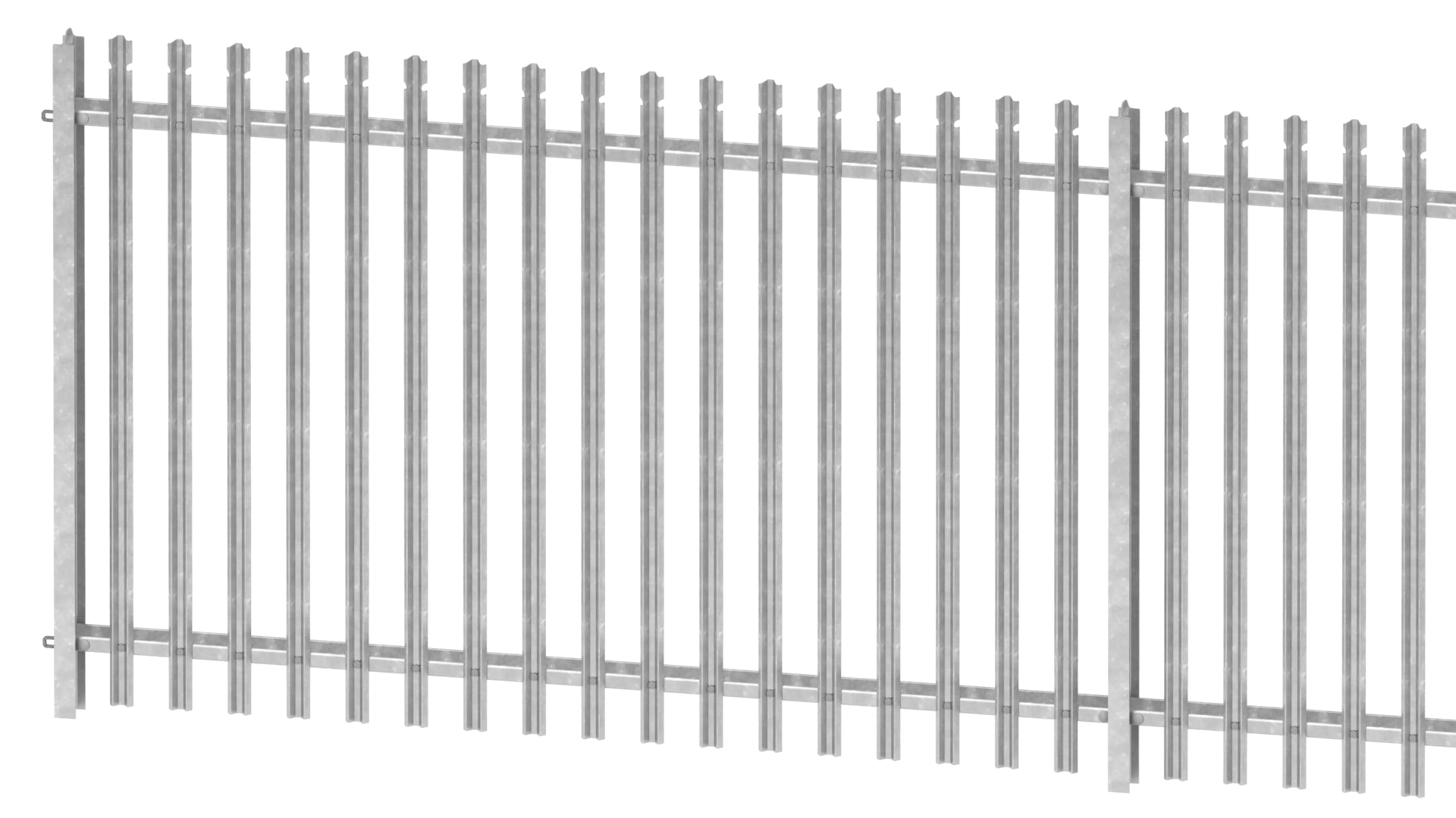 1.2m High Round and Notched Palisade Security Fencing Kit | First Fence Ltd