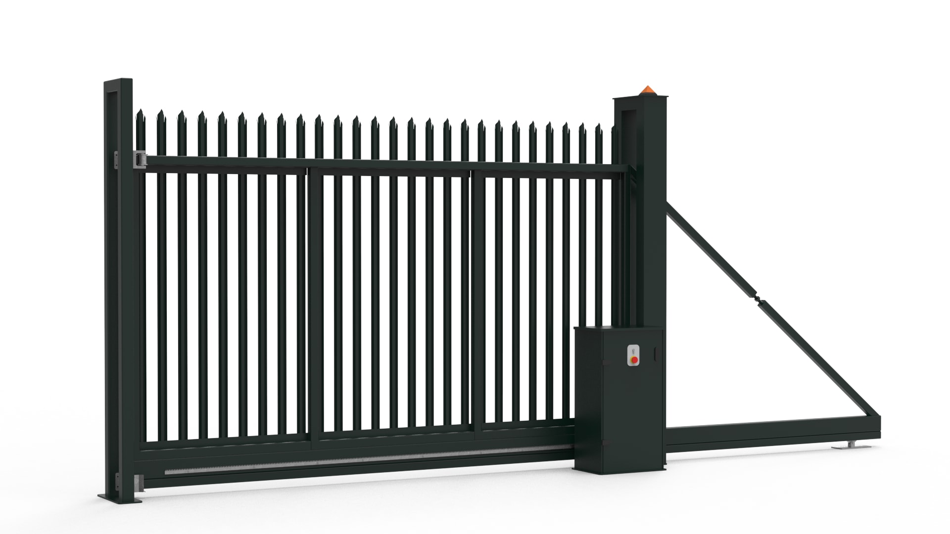 FFL 95 Automated Palisade Cantilever Gate 3.5m - 5.0m Wide | First ...