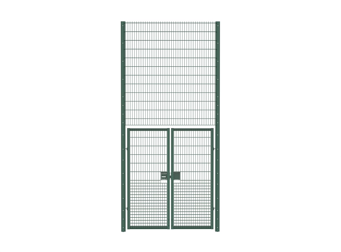 4.8m High x 2.0m Wide 868 Rebound Mesh Double Leaf Gate Kit | First ...