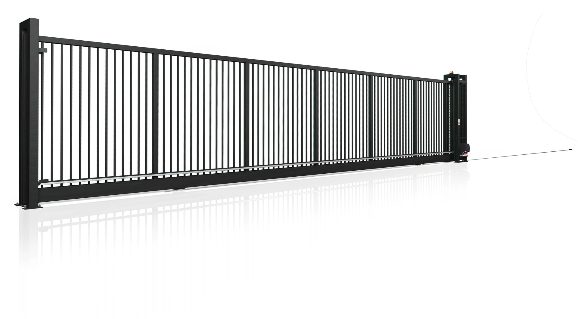 FFL 200T Automated Vertical Bar Tracked Sliding Gate 8.0m - 12.0m Wide ...