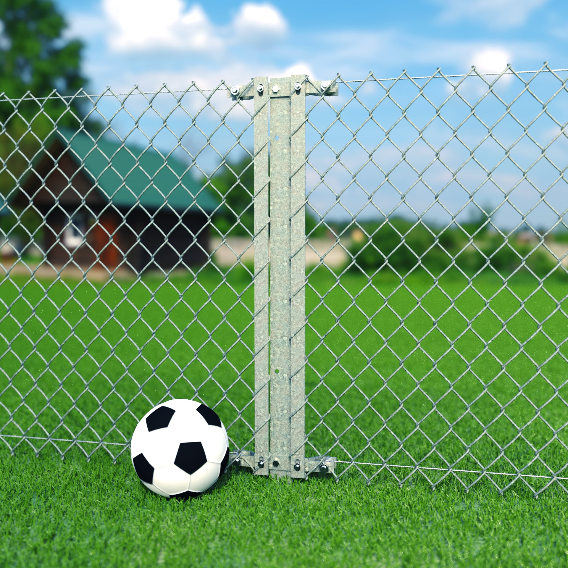 0.9m High Chain Link System with Steel Posts - Calculator | First Fence Ltd