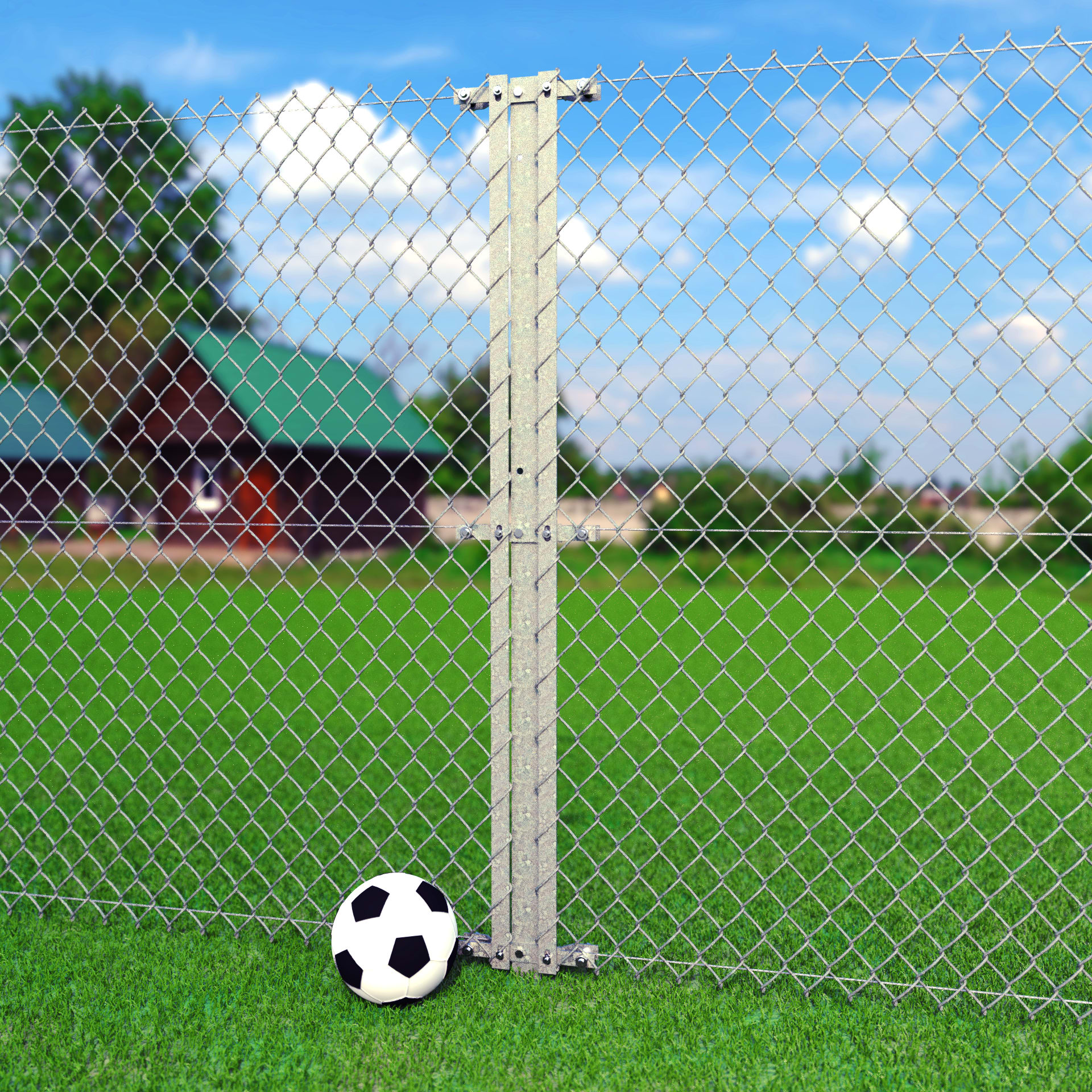 1.5m High Chain Link System with Steel Posts - Calculator | First Fence Ltd