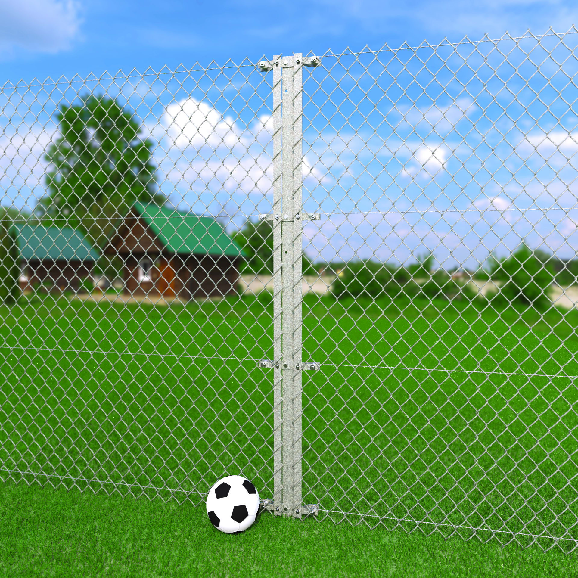 1.8m High Chain Link System with Steel Posts - Calculator | First Fence Ltd