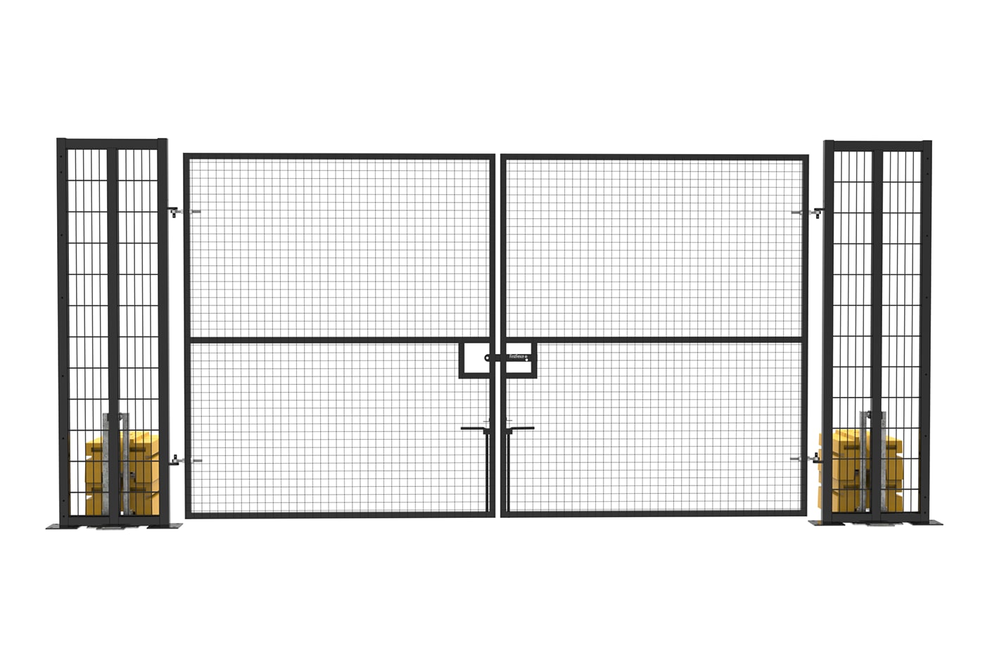 RapidShield Double Leaf Gate Kit 2.4m x 4.0m for Hire | First Fence Ltd