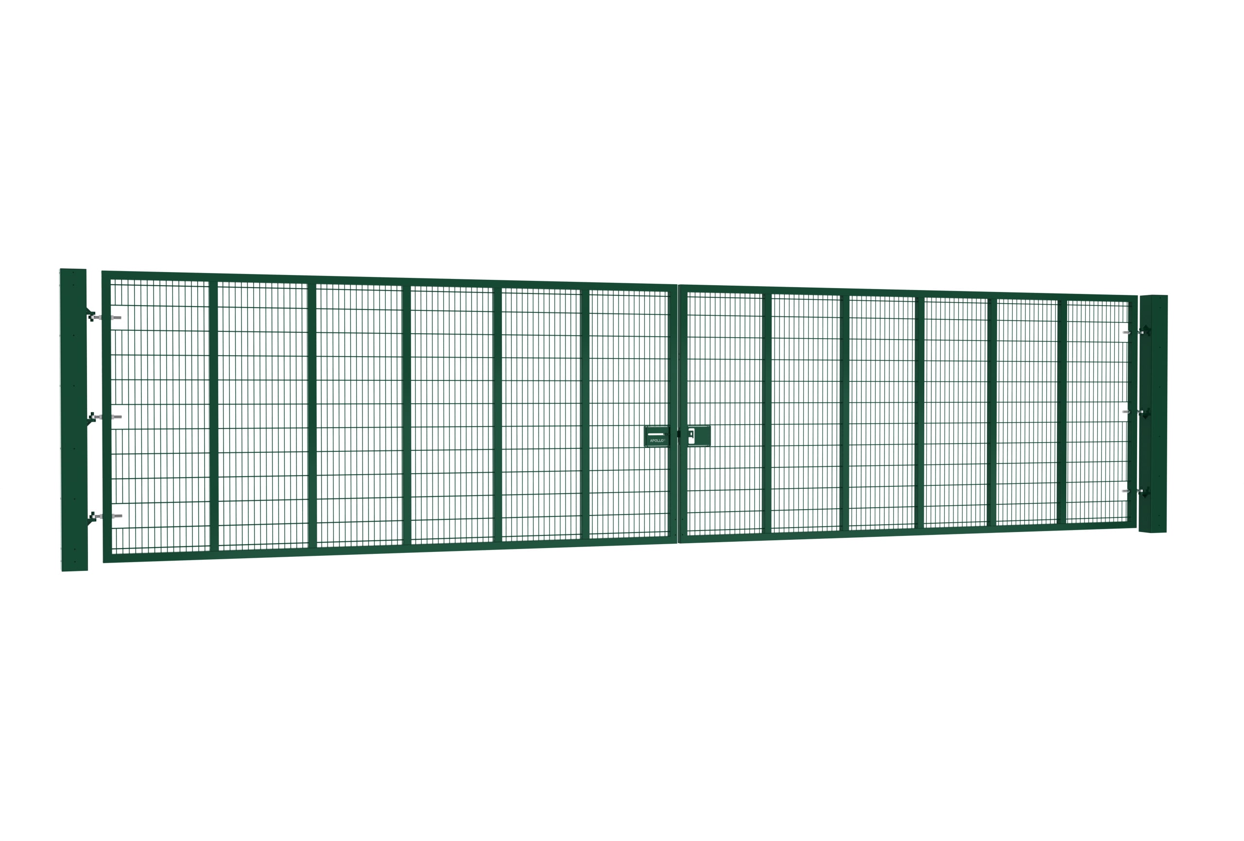 1.8m x 8m Apollo 868 Steel Mesh Double Leaf Security Gate | First Fence Ltd