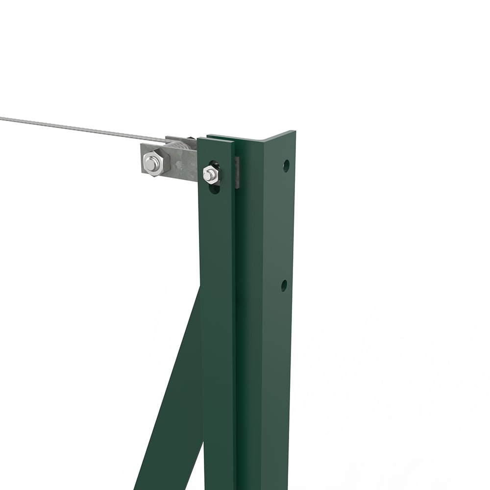 End Strainer Post 50 x 50 x 5mm RSA 3200mm to Suit 2.4m Kit - Green ...