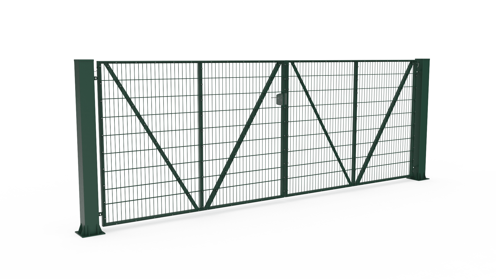 FFL 60D Manual Double Leaf Mesh Swing Gate | First Fence Ltd