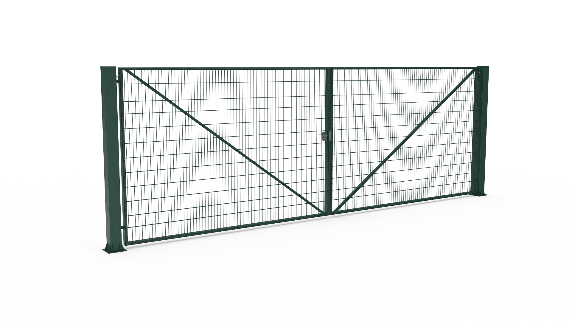 FFL 80D Manual Double Leaf Mesh Swing Gate | First Fence Ltd