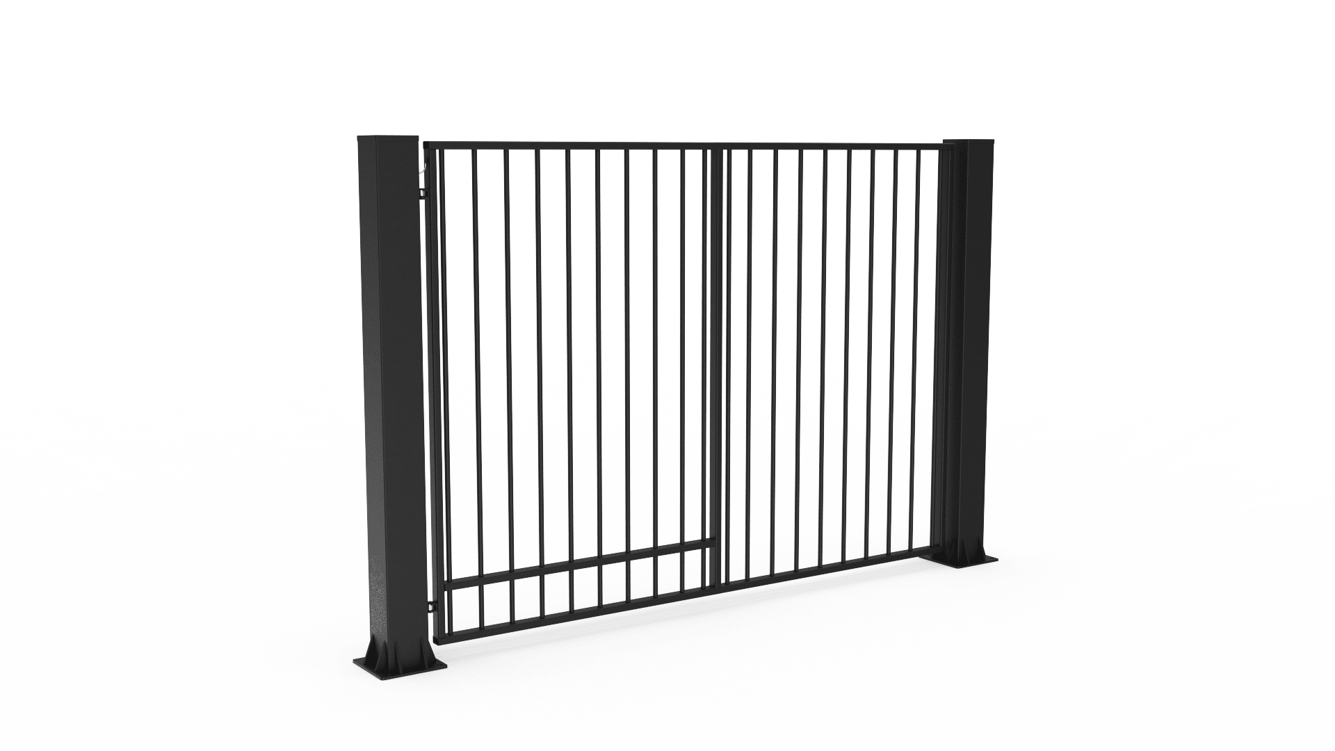 FFL 60S Prepped For Automation Vertical Bar Swing Gate | First Fence Ltd