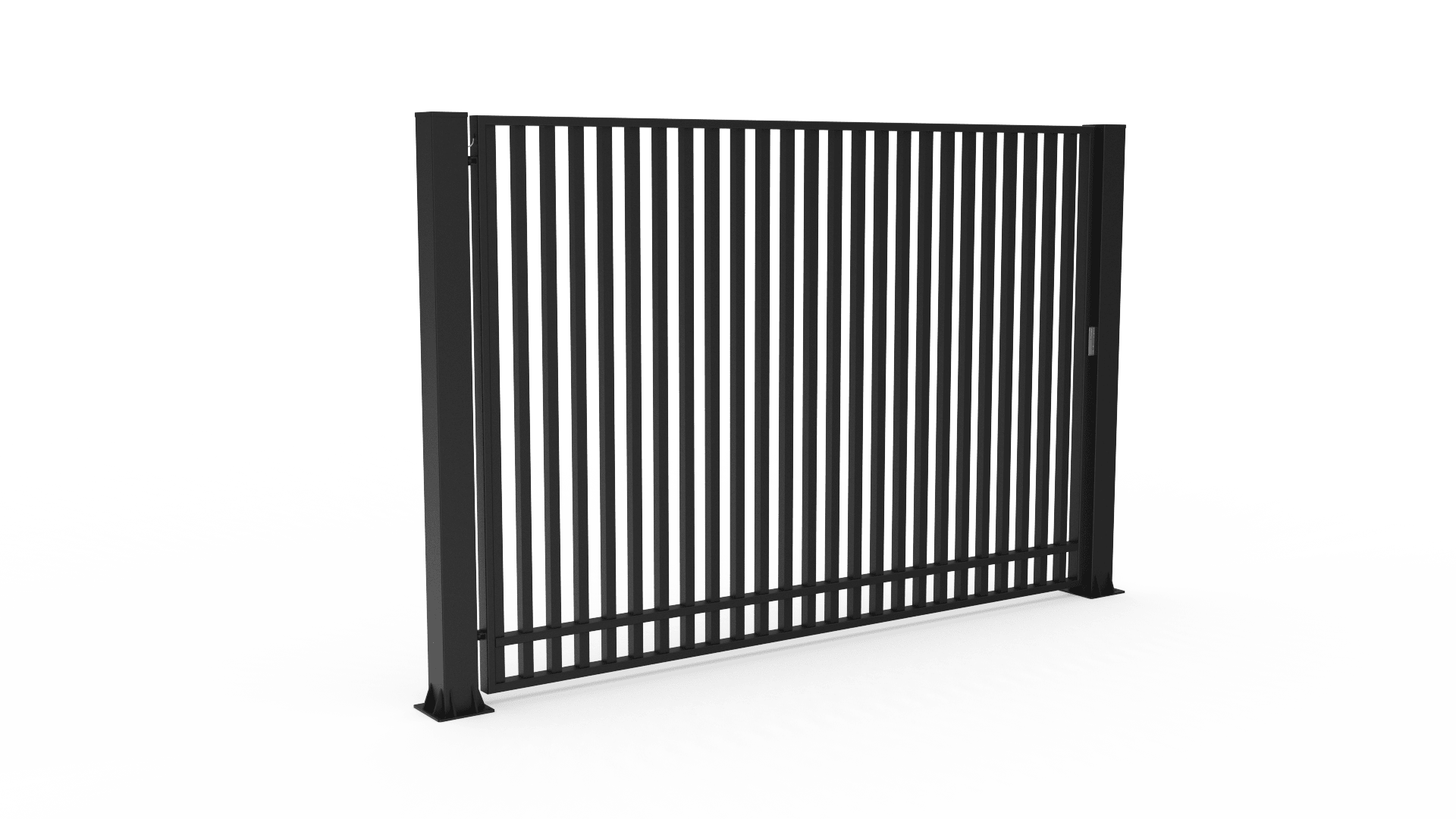 FFL 80S Prepped For Automation Vertical Bar Swing Gate | First Fence Ltd