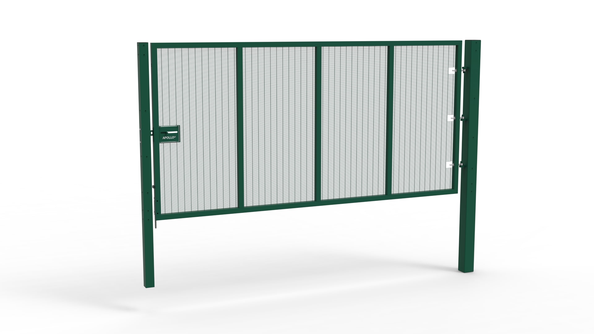 Apollo 2.0m High x 3.5m Wide 358 Prison Mesh Single Leaf Gate Kit ...