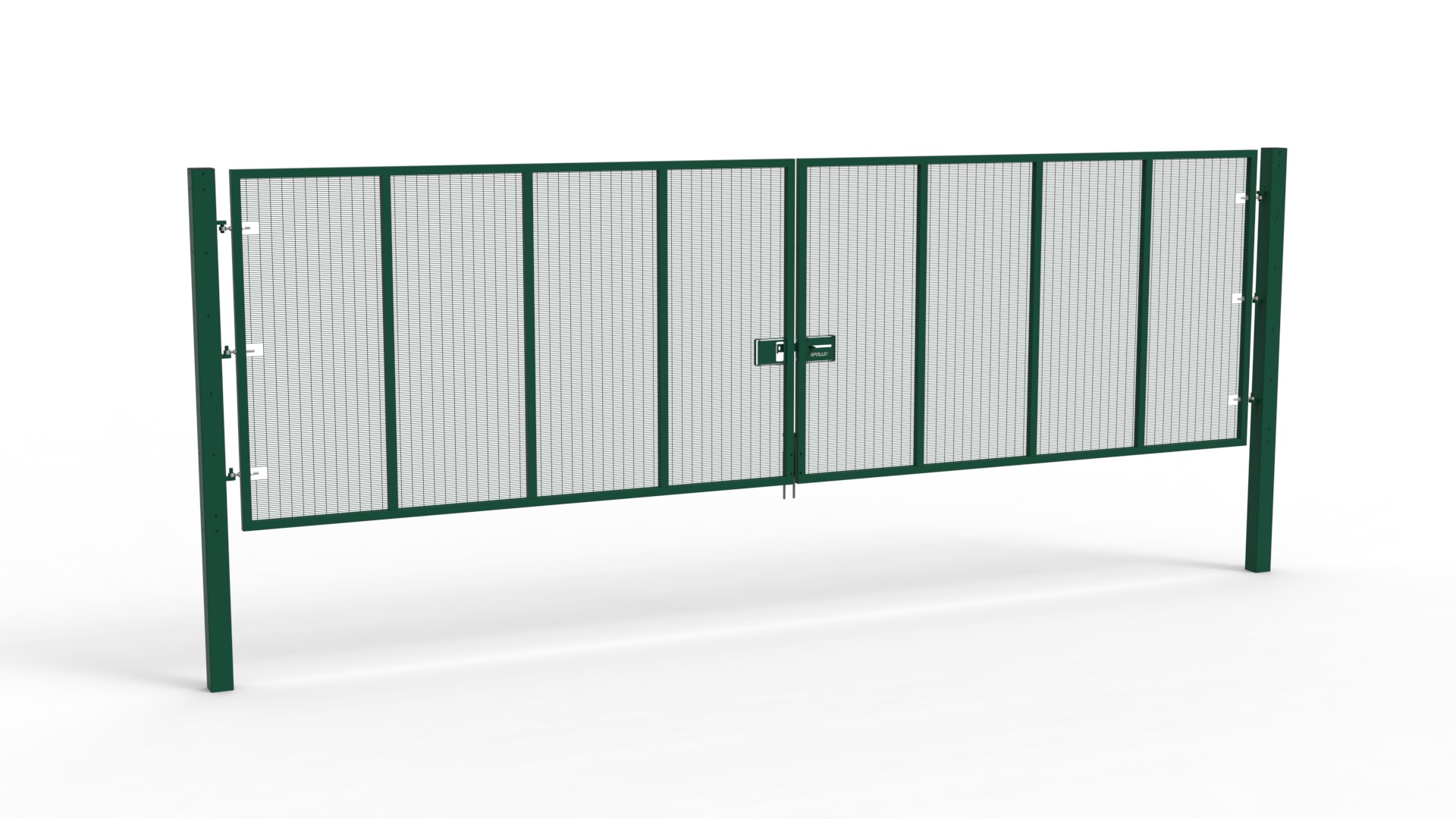Apollo 2.4m x 9m 358 Twin Mesh Double Leaf Security Gate | First Fence Ltd