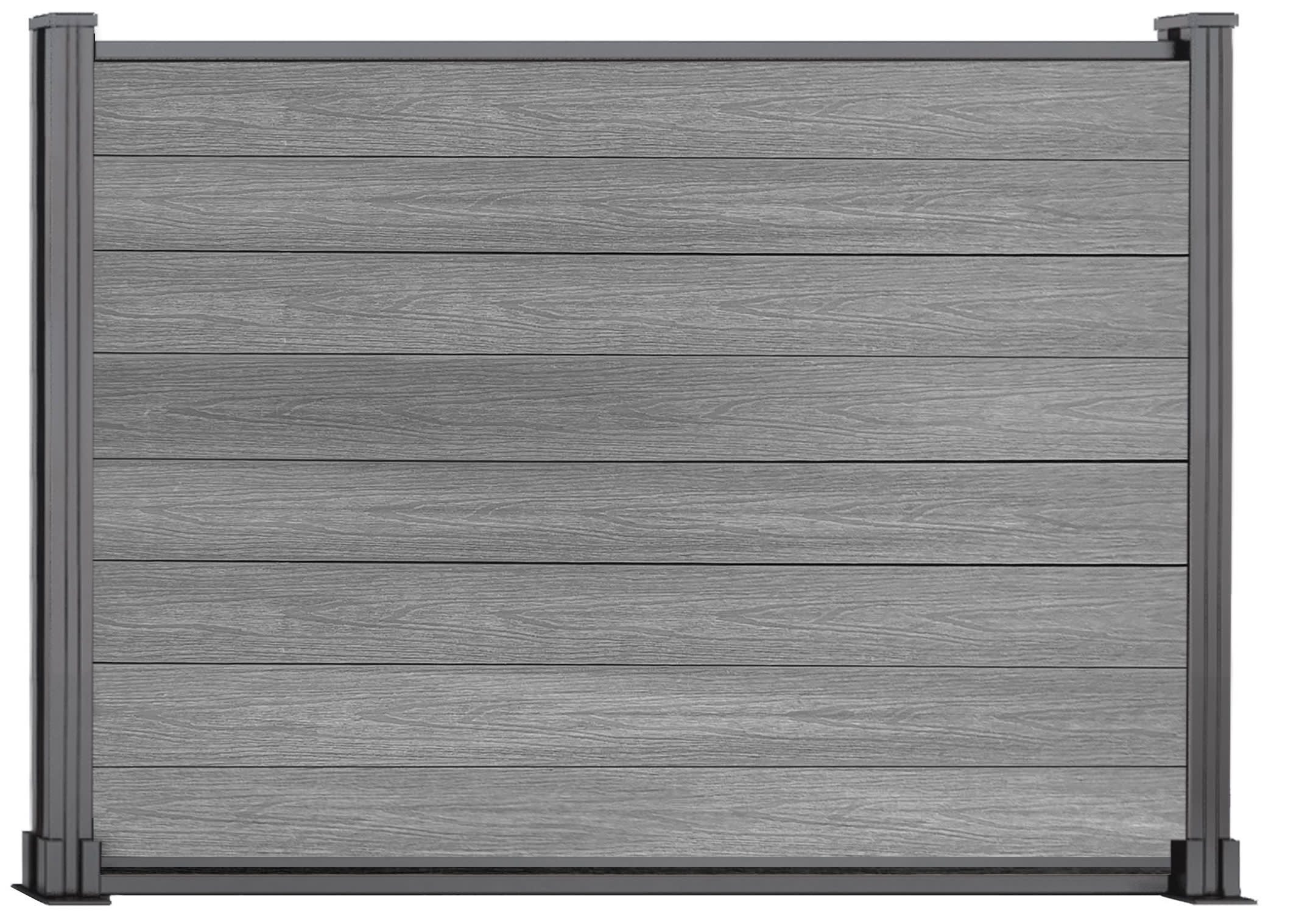 Bambura Wood Composite Garden Fencing | Light Grey Finish | First Fence Ltd