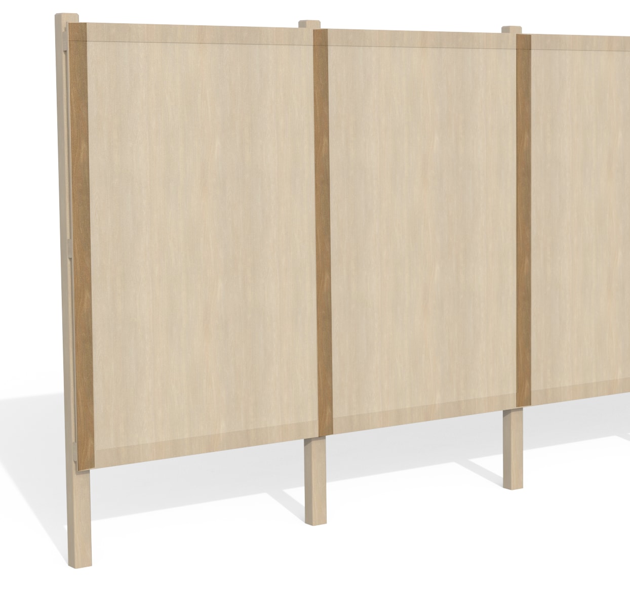 Durable Vertical Infill Strips for Timber Hoarding | First Fence Ltd