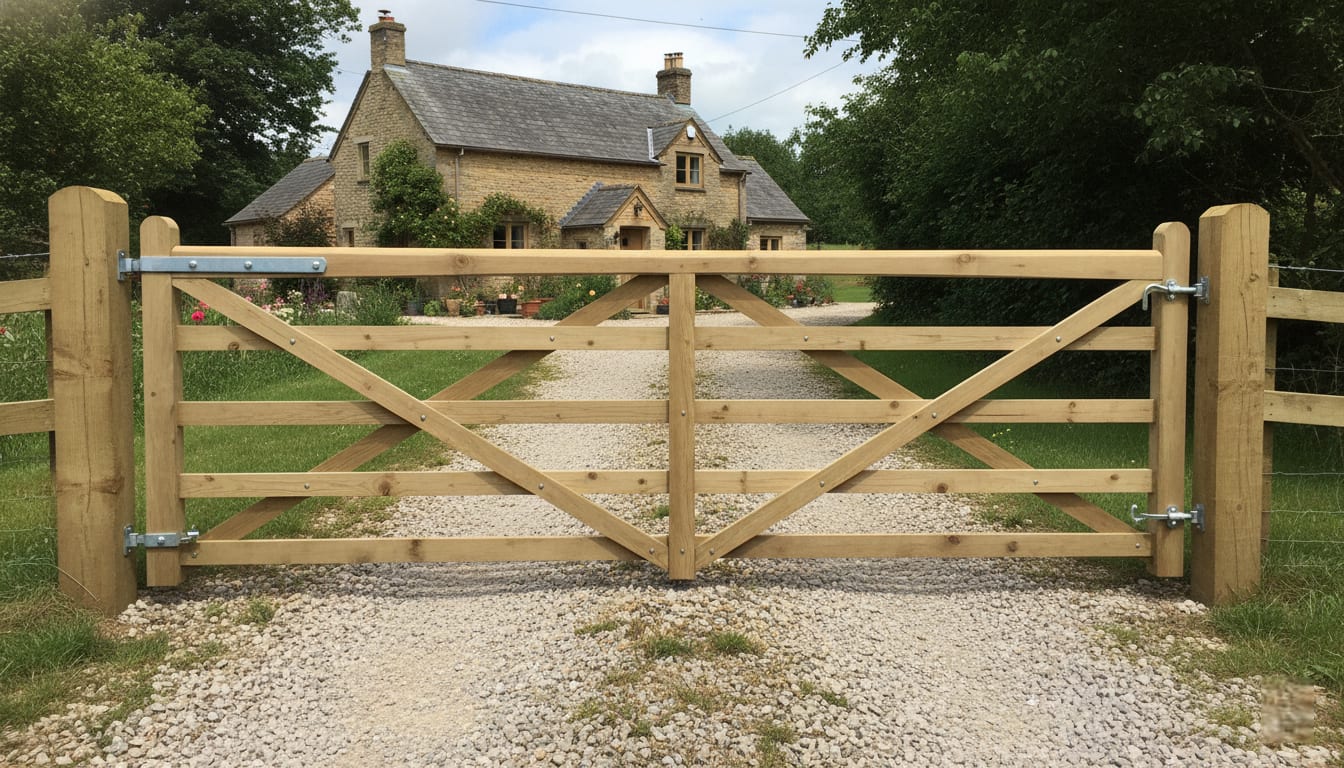 1.2m High Timber Field Gate | Sawn Softwood | Wooden Gates | First ...