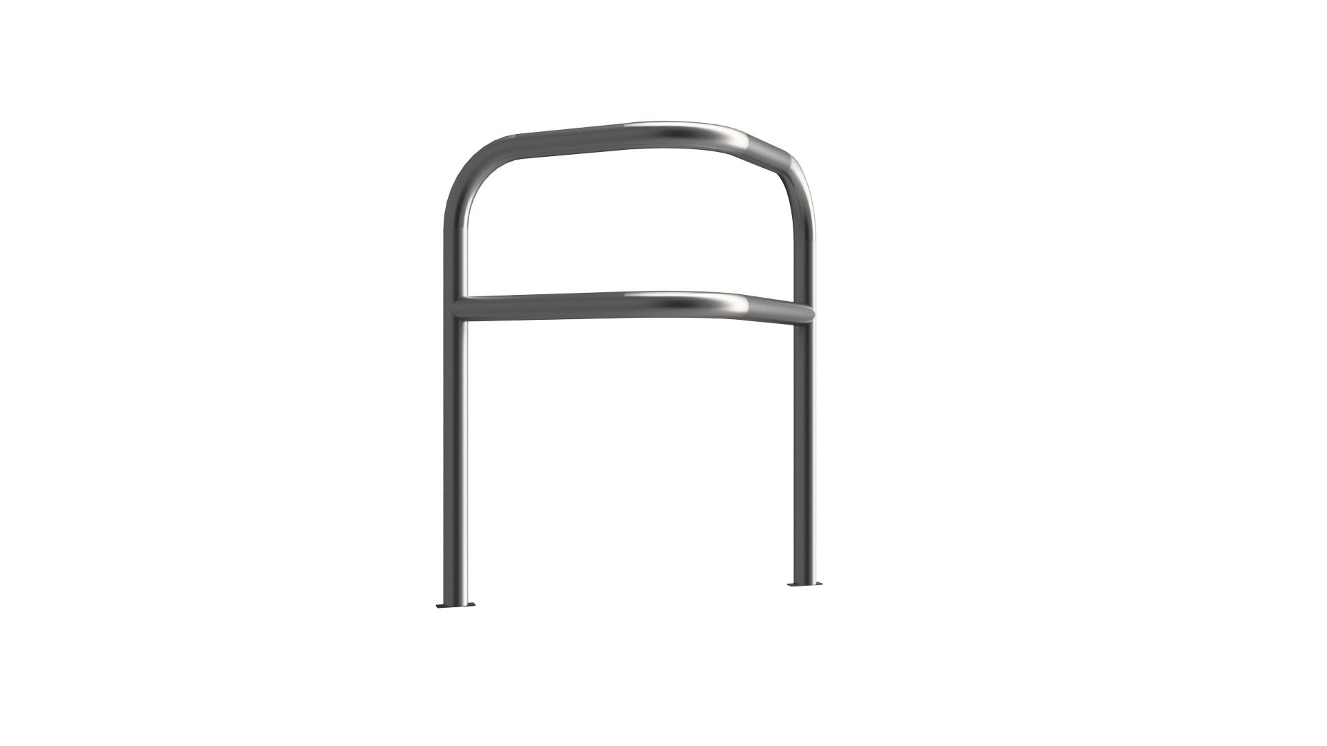 Galvanised Corner Protection Hoop with Rail | 60mm | First Fence Ltd